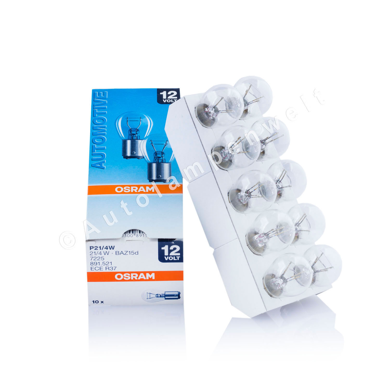 Osram Original P21/4W Kugellampe / Ruecklicht 7225